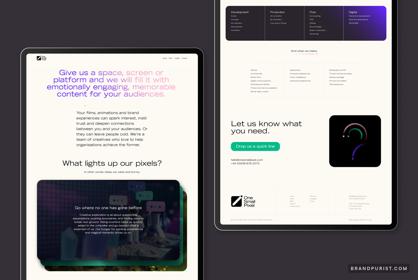 One Small Pixel • Rebranding a creative studio | Brand Purist ...