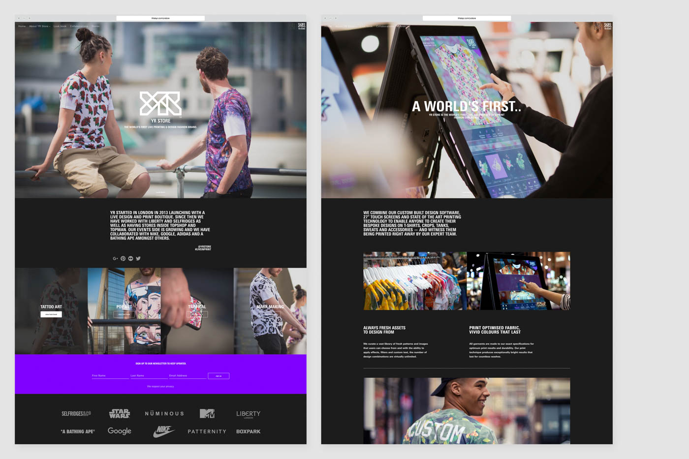 YR Store • Branding the fashion customisation pioneers revolutionising ...